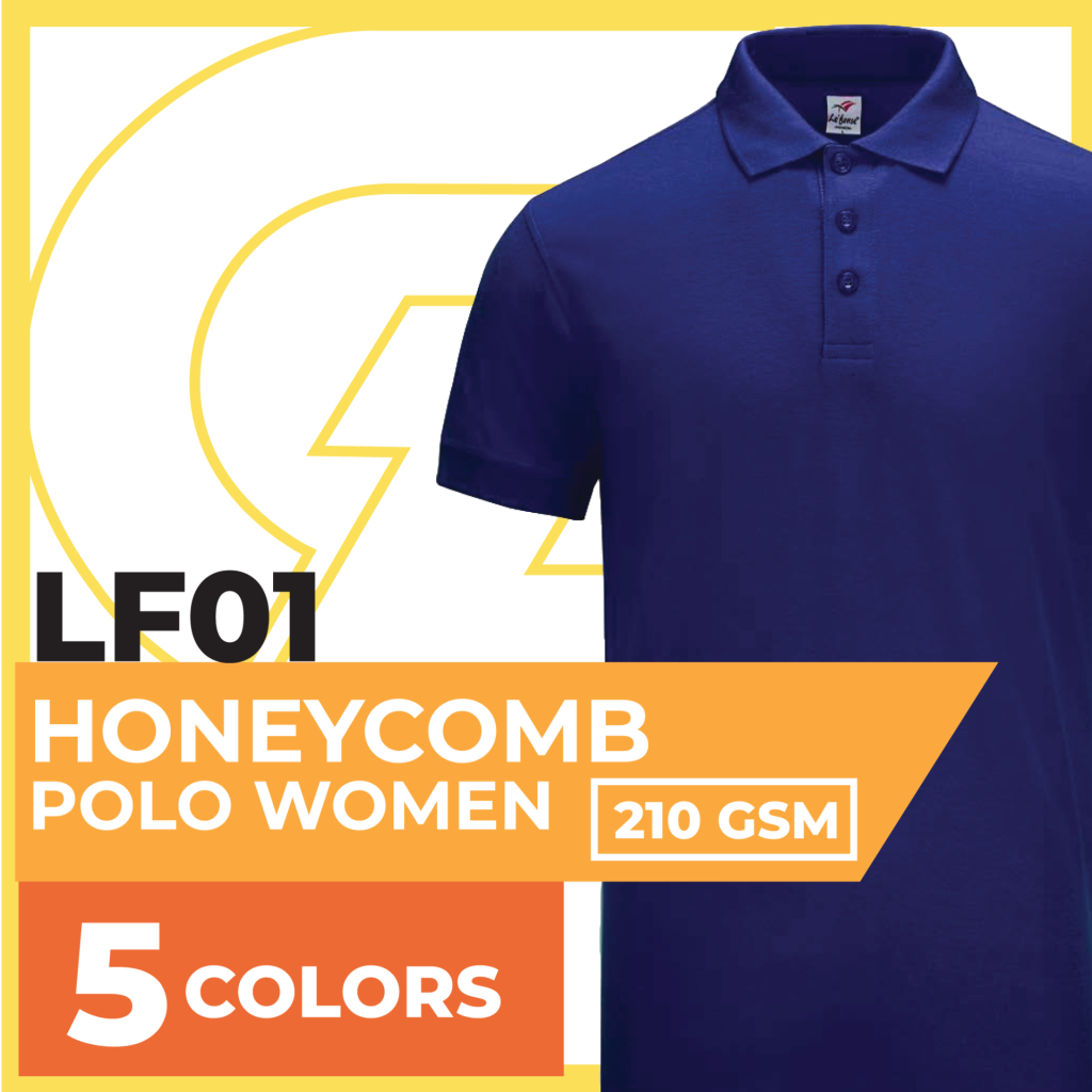 Lefonse LADIES CUTTING Honeycomb Cotton Polo Shirt 210gsm Series LF01 ...