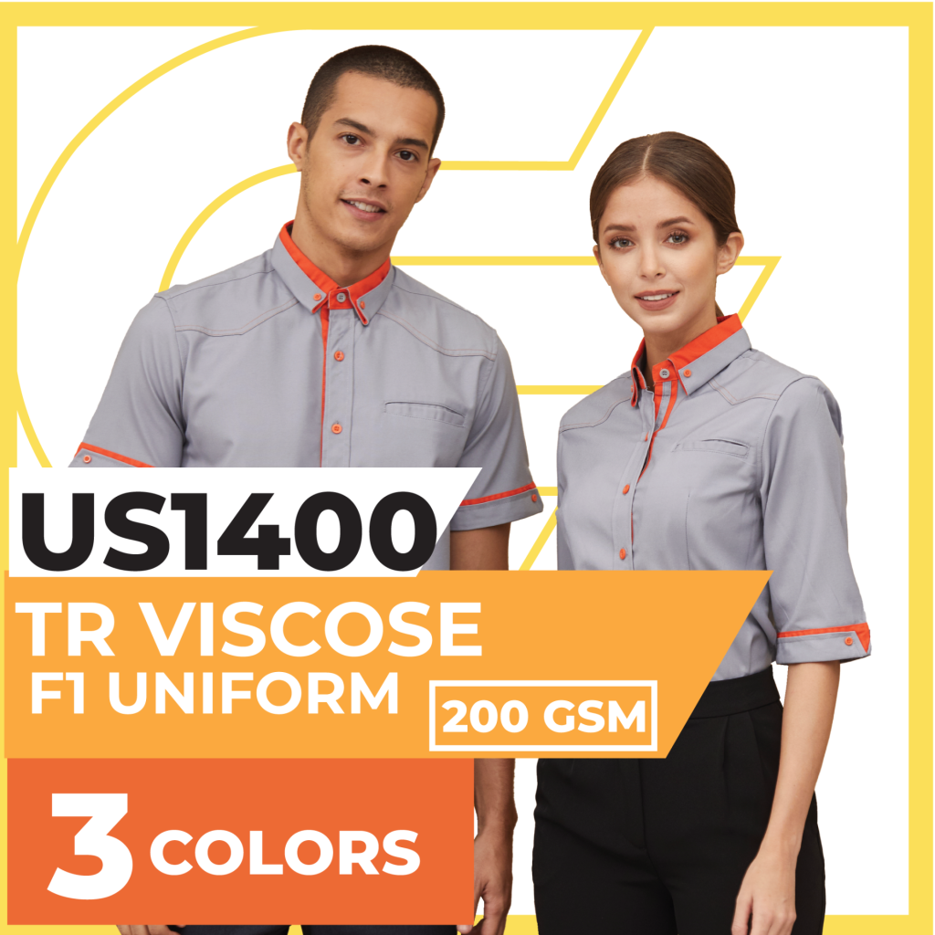 Lefonse Corporate Shirt F1 Uniform Male & Female Cutting 200gsm Series ...