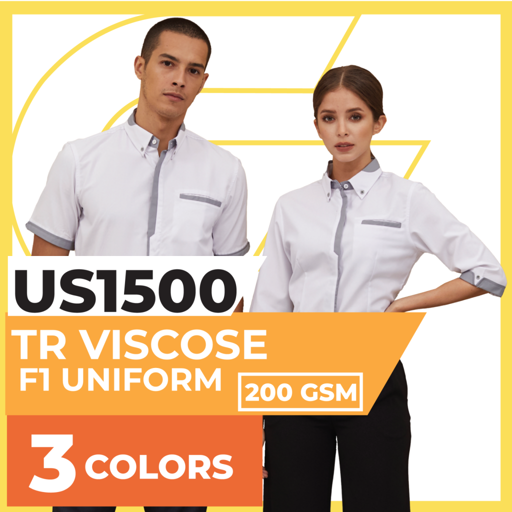 Lefonse Corporate Shirt F1 Uniform Male & Female Cutting 200gsm Series ...