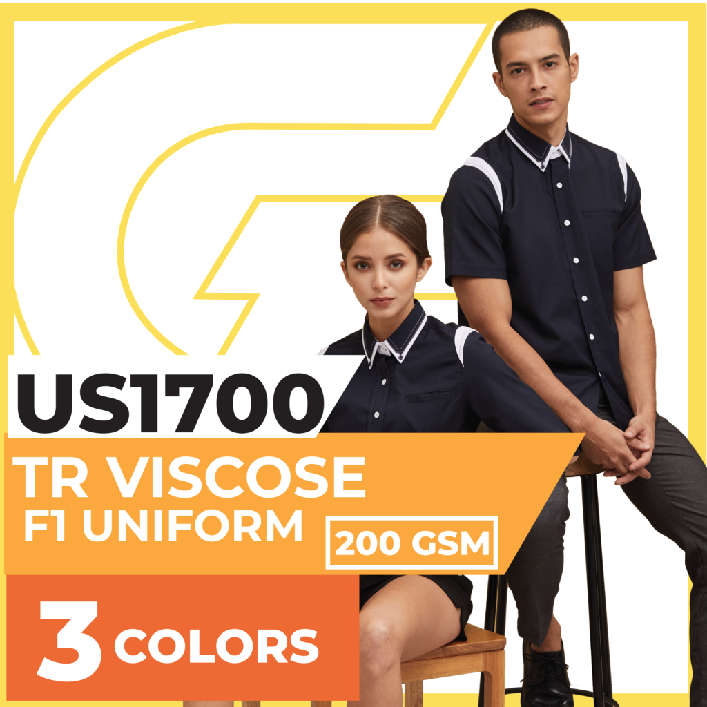 Lefonse Corporate Shirt F1 Uniform Male & Female Cutting 200gsm Series ...