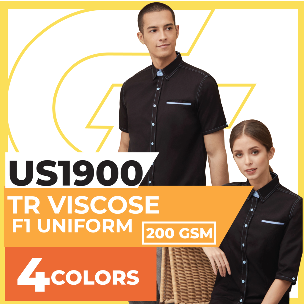 Lefonse Corporate Shirt F1 Uniform Male & Female Cutting 200gsm Series ...